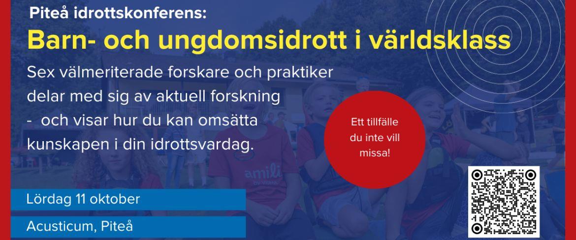Piteå idrottskonferens: Barn- och ungdomsidrott i världsklass | Studio ...